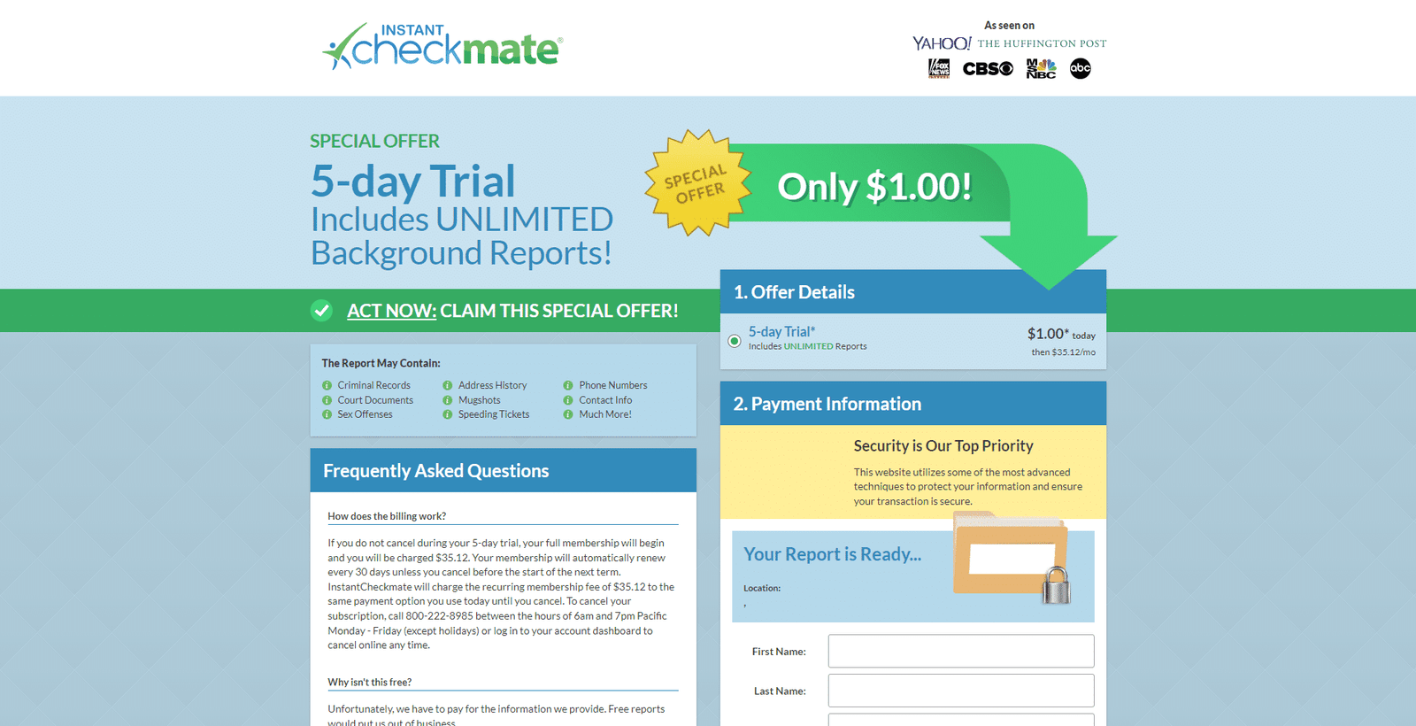 Instant Checkmate Free Trial - 5-day Trial Includes UNLIMITED ...
